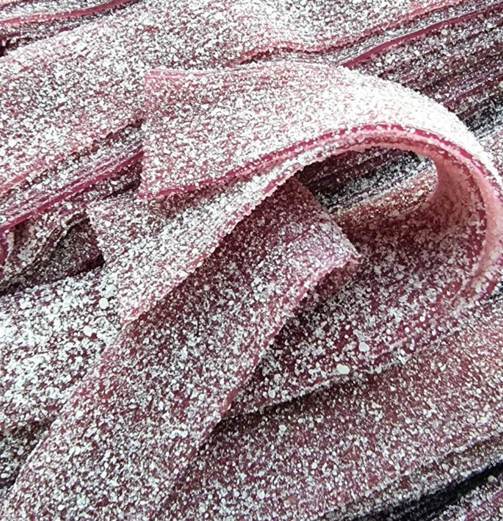 Grape Sour Straps – Colourful Confectionery